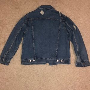 Signature8 | Jackets & Coats | Oversized Distressed Denim Jacket | Poshmark